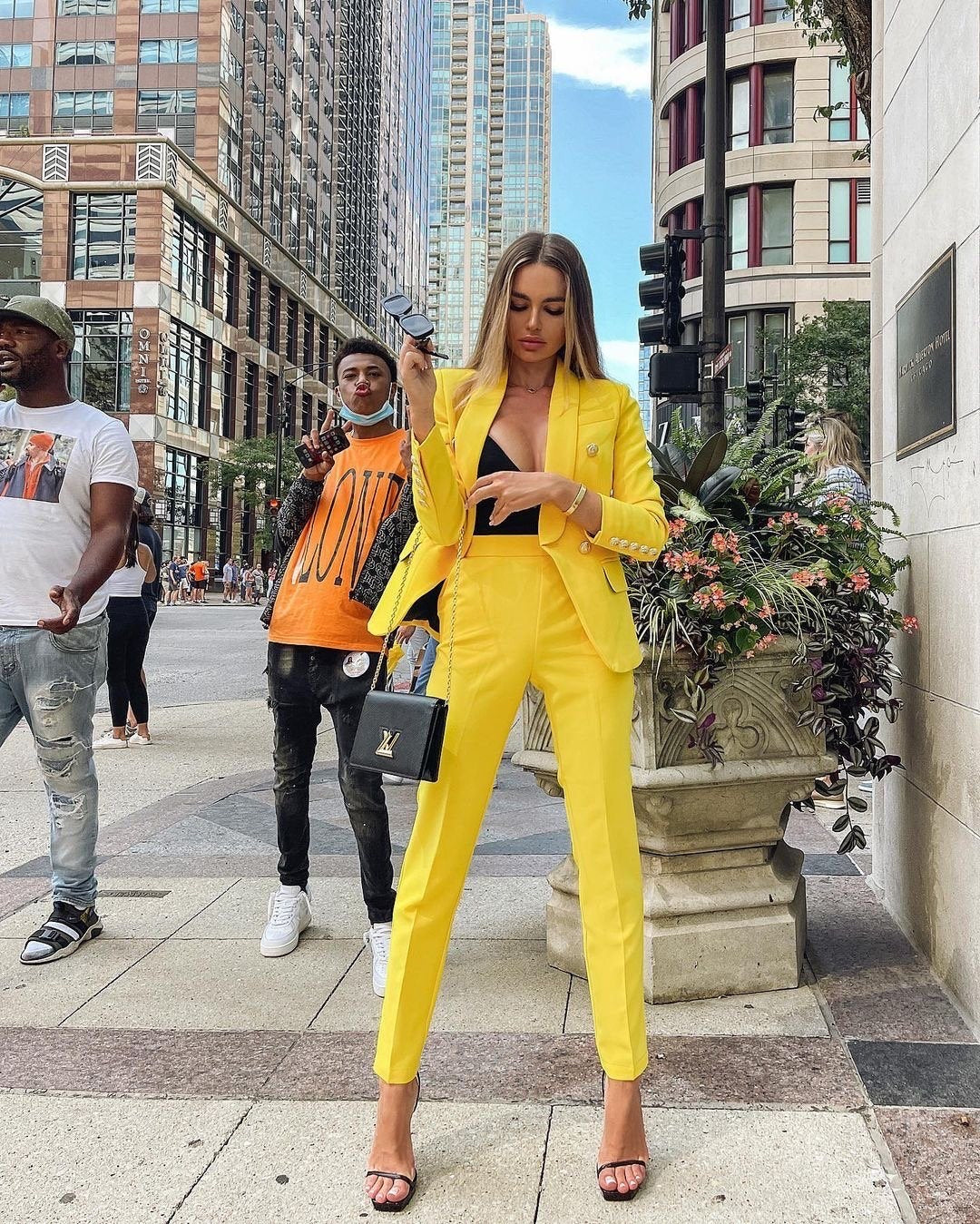 Diana Yellow Two Pieces Set – GLAMOROUS